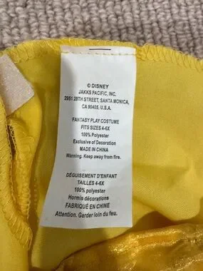 Disney | Costumes | Girls Disney Belle Princess Costume Dress | Poshmark